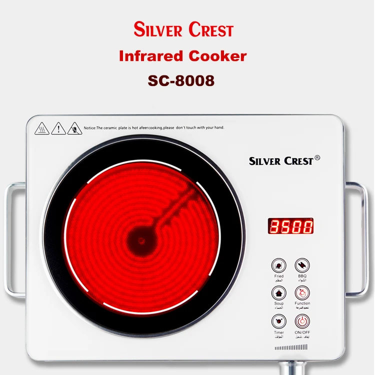 Silver Cres White Single Burner Comercial Infrared Electric Ceramic ...