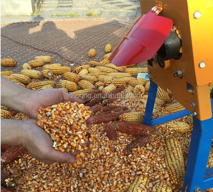 Mini Maize Thresher Machine Removing Corn Cob Separator Threshing ...