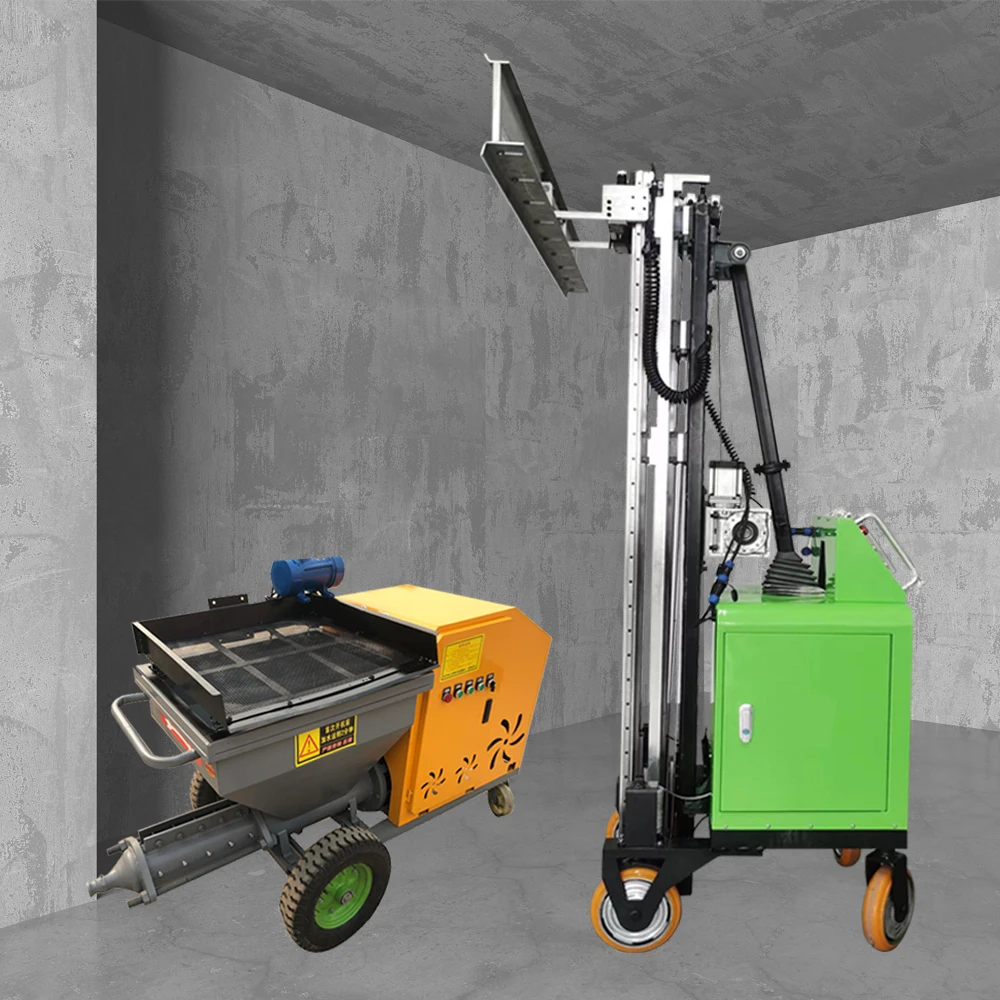 Fully Automatic Wall Plastering Machine Rendering Plastering Machine ...