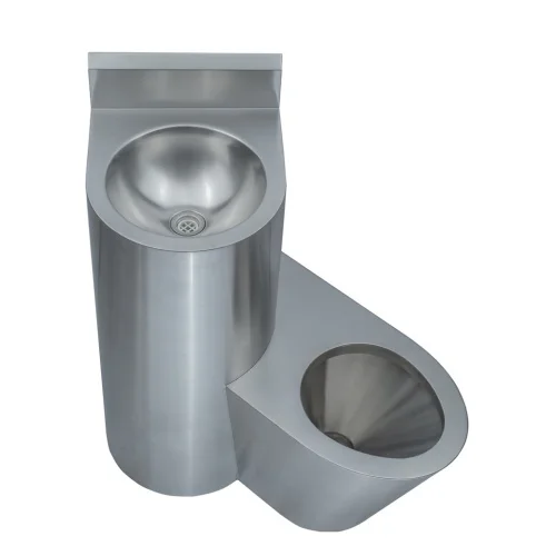 Stainless Steel Prison Toilet with Combo Sink - Durable & Hygienic
