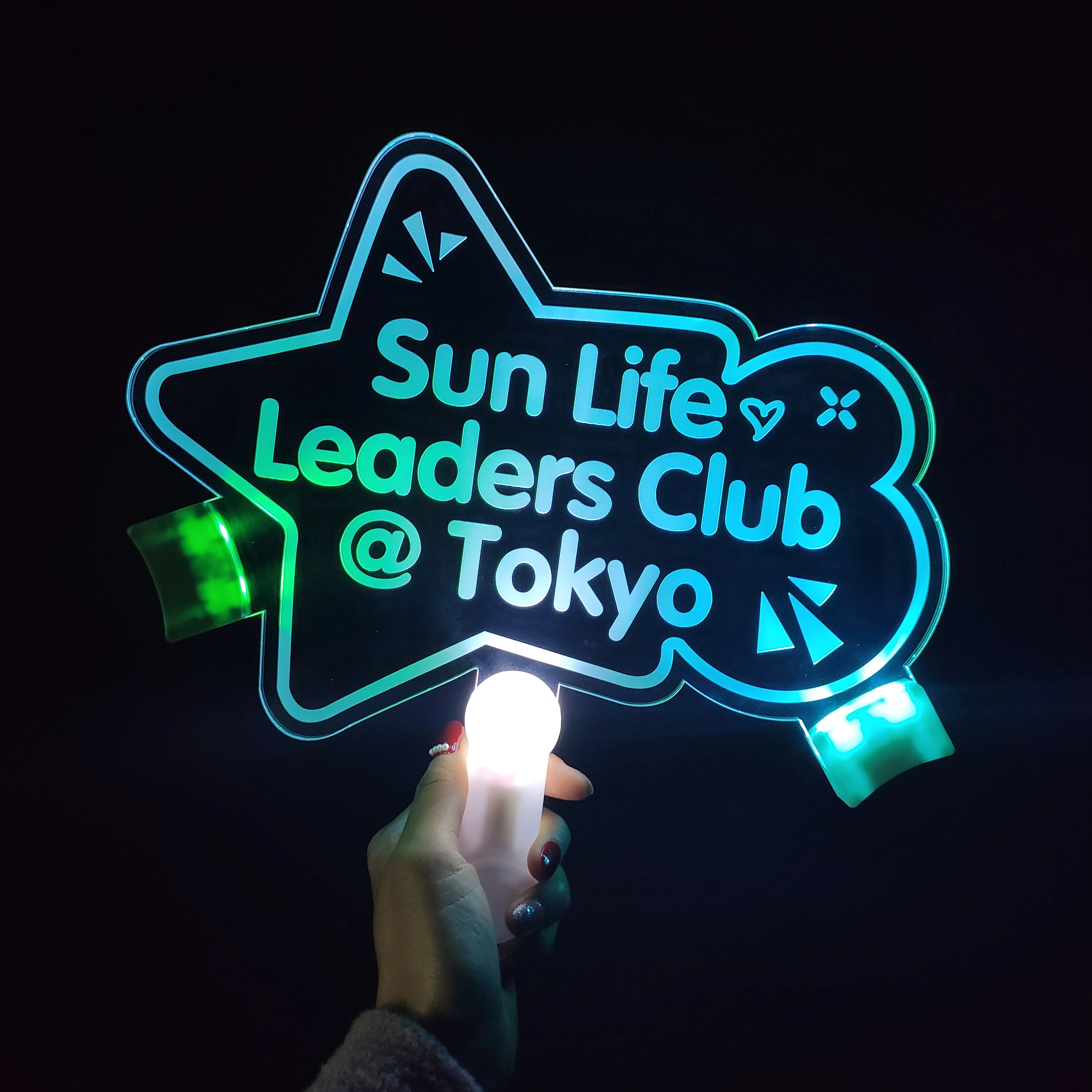 High Quality LED Light Stick with Board Sign Custom LOGO Shape Kpop Rgb ...