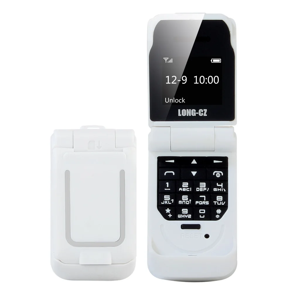 LONG-CZ J9 Mini Mobile - Unlocked Flip Phone with 4GB Storage