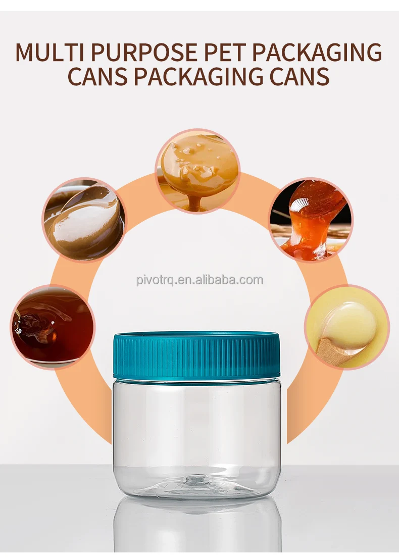 OEM/ODM Pet Plastic Jars - Perfect for Peanut Butter & Jam