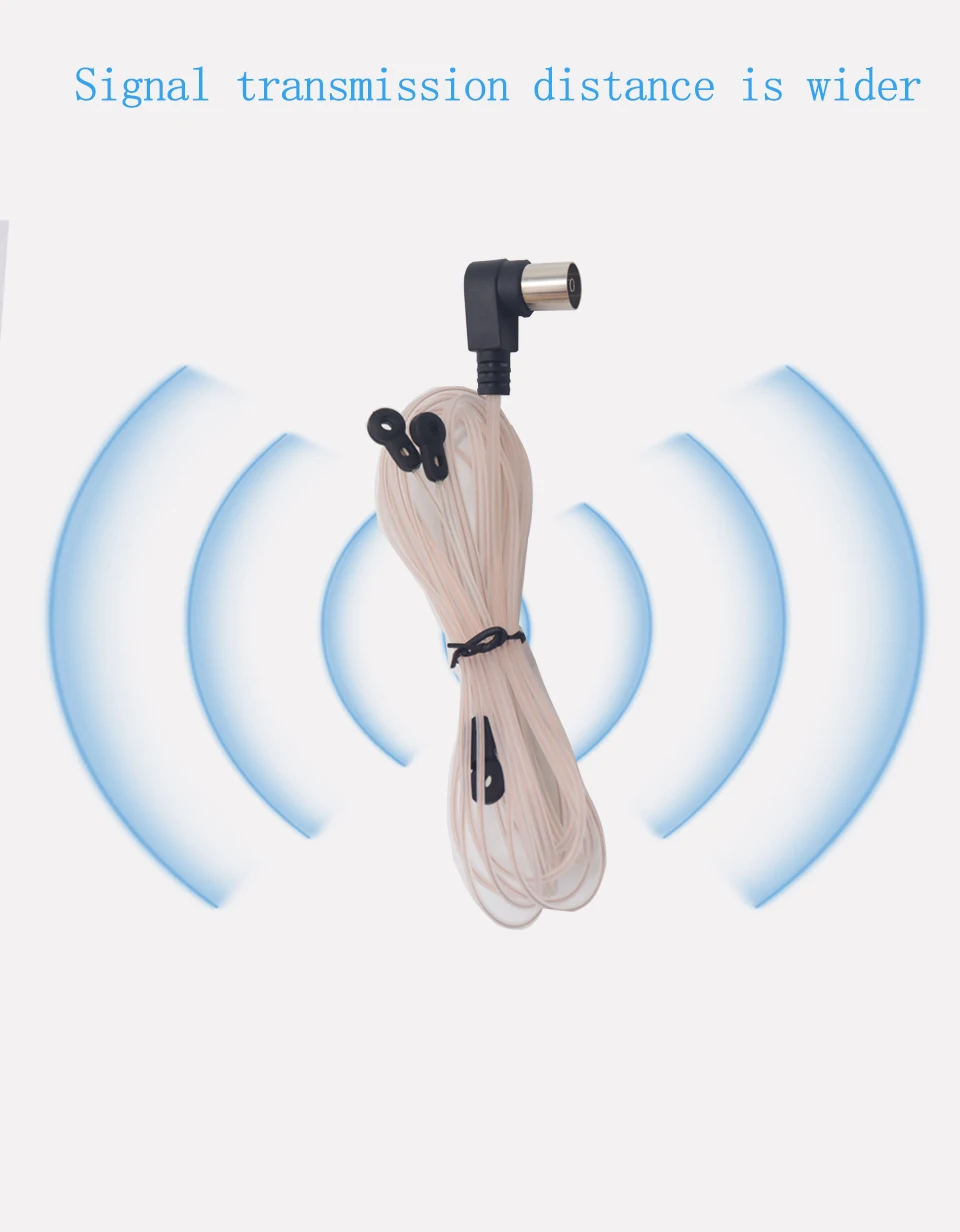 75 Ohm Fm Dipole Antenna Iec Connector Indoor For Radio Onkyo Yamaha ...