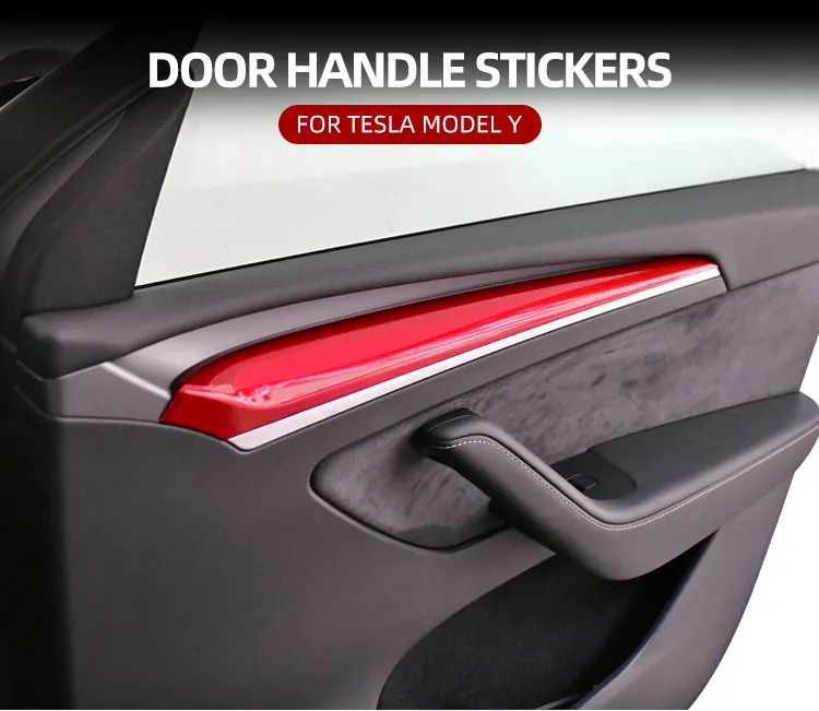 2021 New Design Car Inner Decoration For Tesla Interior Door Trim Cover ...