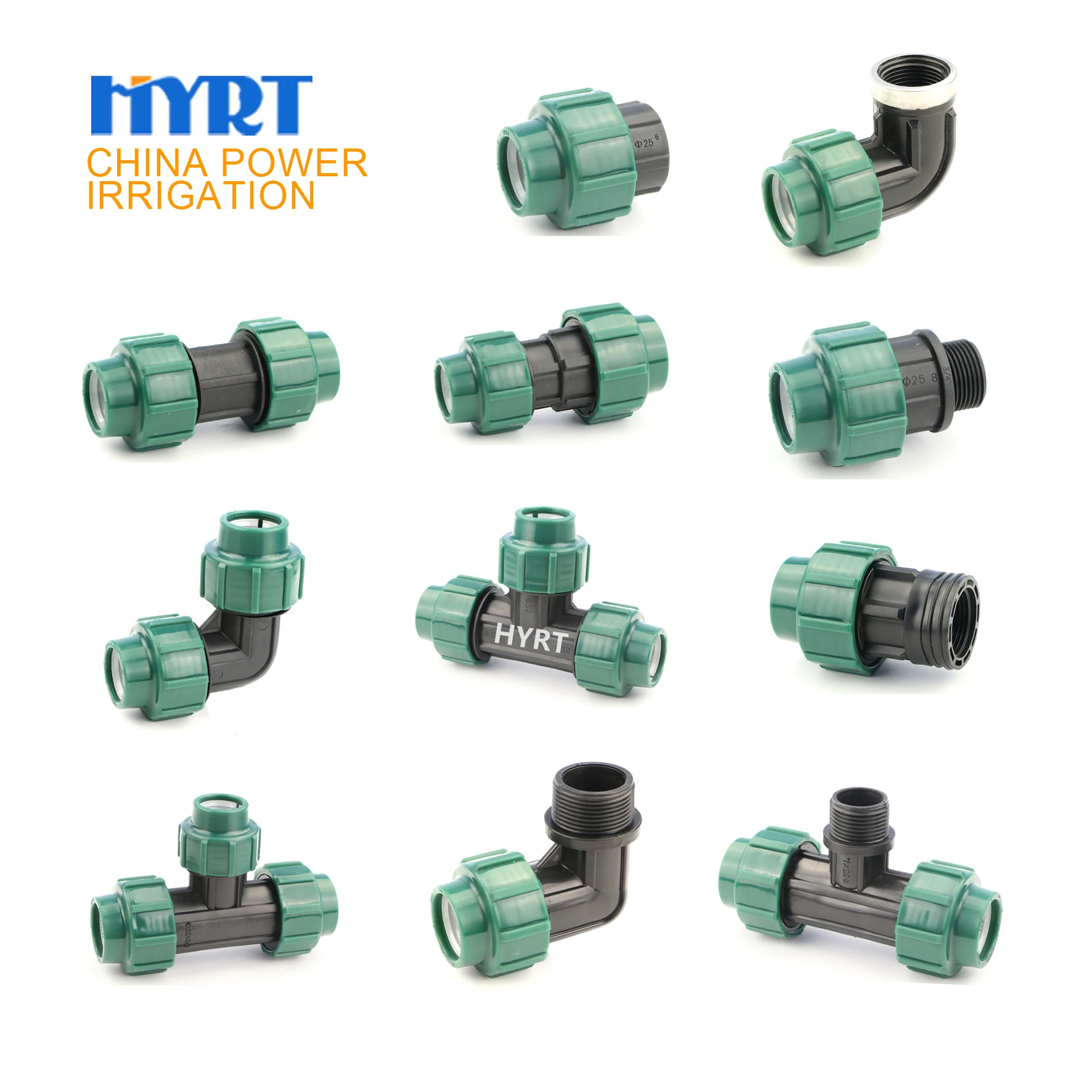 quick connector hdpe pipes irrigation fittings PE pipe compression pvc ...