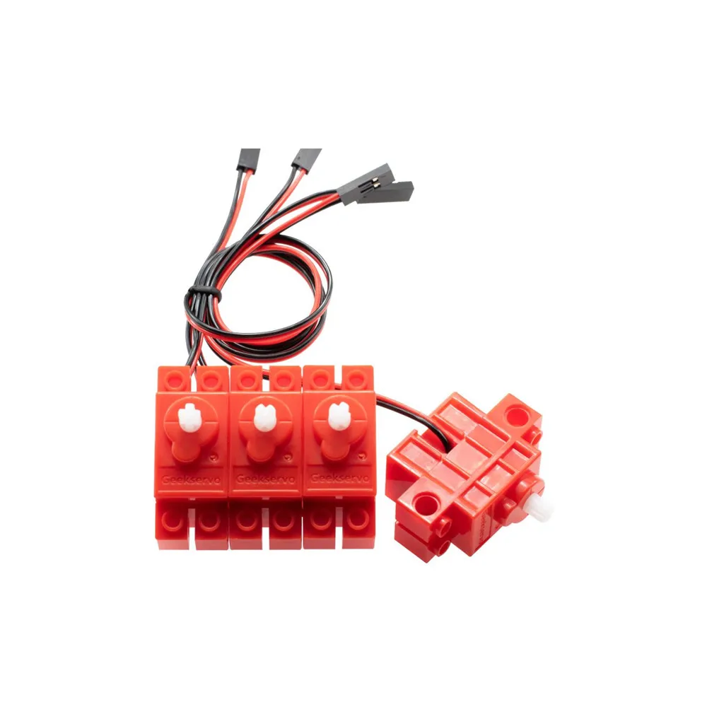 2 Wire 360 Degree Red DC Motor Servo for Microbit//Raspberry Pi Made in ...