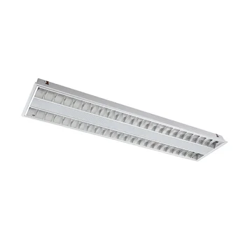 Single Parabolic T5 Fluorescent Tube 2x28w Recessed White Grille Lights ...