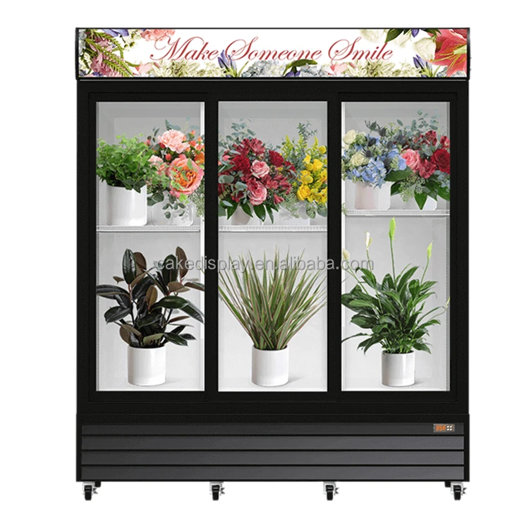 Upright Glass Door Floral Display Chiller Price - Buy Flower Chiller ...