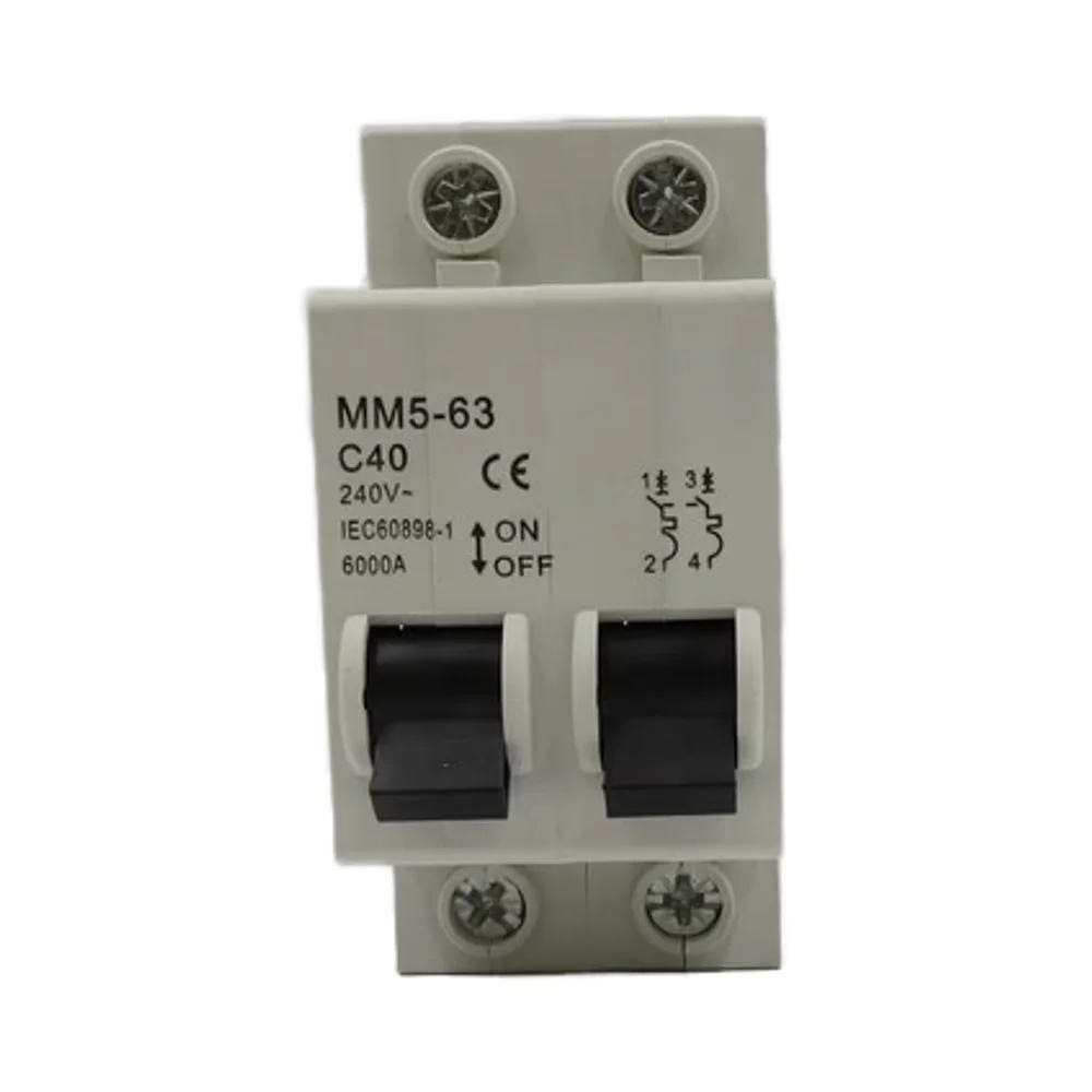 Mini Mcb Mm5-63 40v With 40a Rated Current 1000v Rated Voltage Din Rail ...