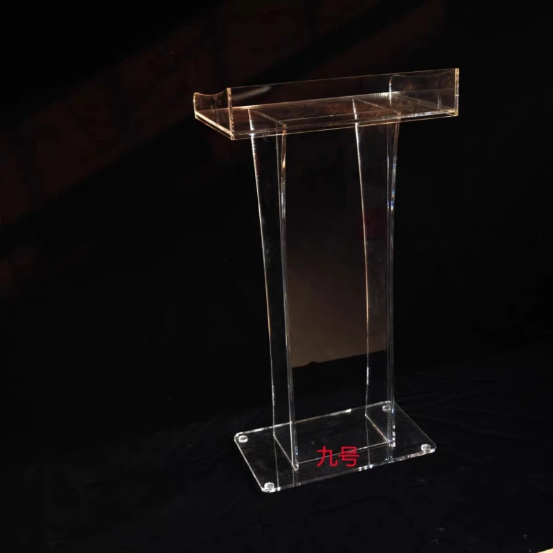 Acrylic Transparent Podium Podium Meeting Welcome Desk - Buy Pulpit ...