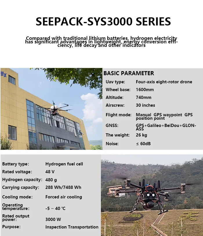 Small Volume 3000w Hydrogen Uav Power Pack Hydrogen Fuel Cell Power ...