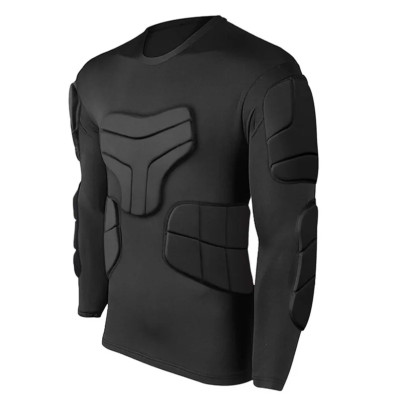 Custom Logo Men’s Padded Football Shirt - Long Sleeve