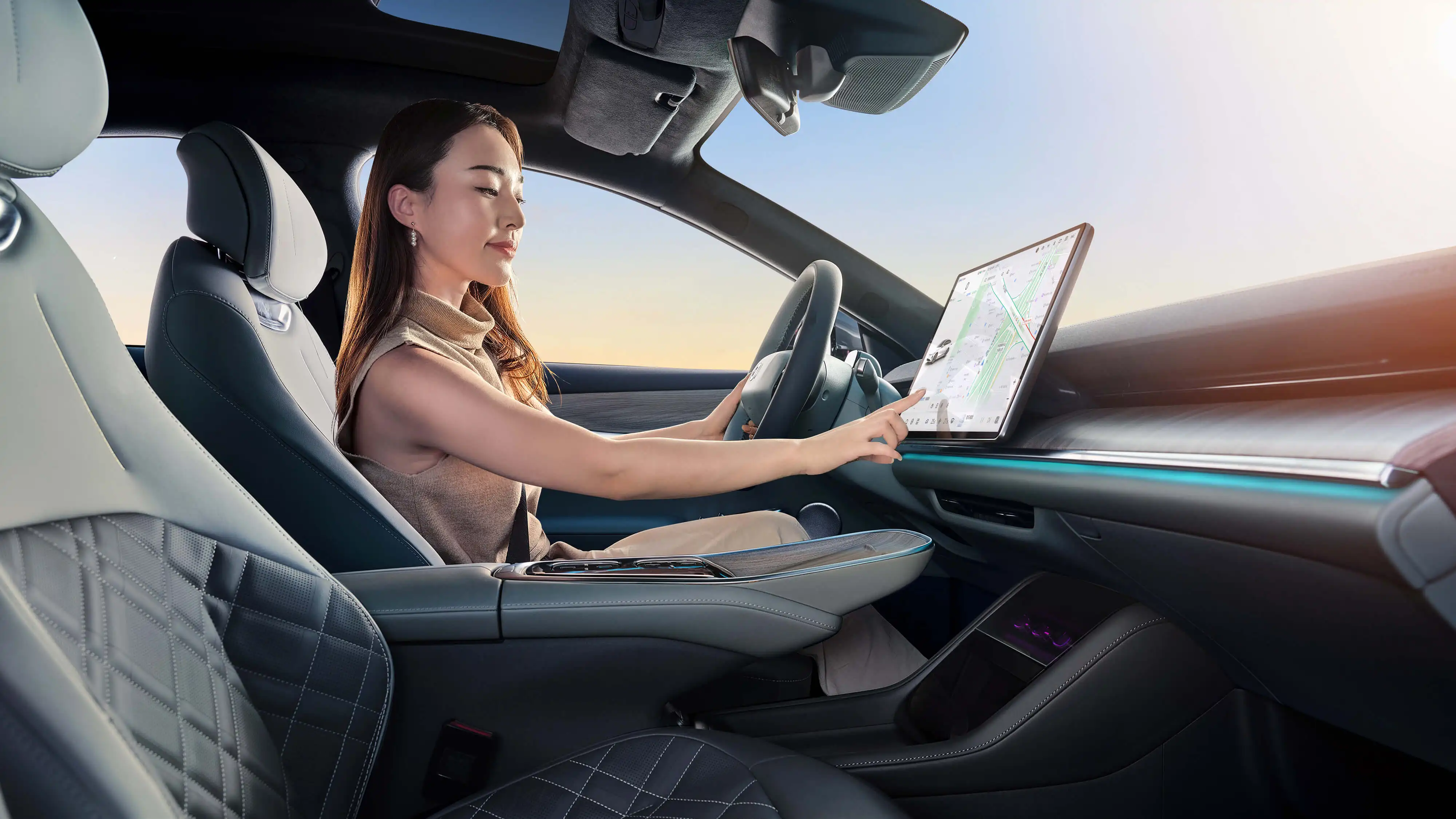 2024 Changan A07 Max Electric Suv/hatchback Blue Pink Hybrid Energy Vehicle One Drive Motor Left ...