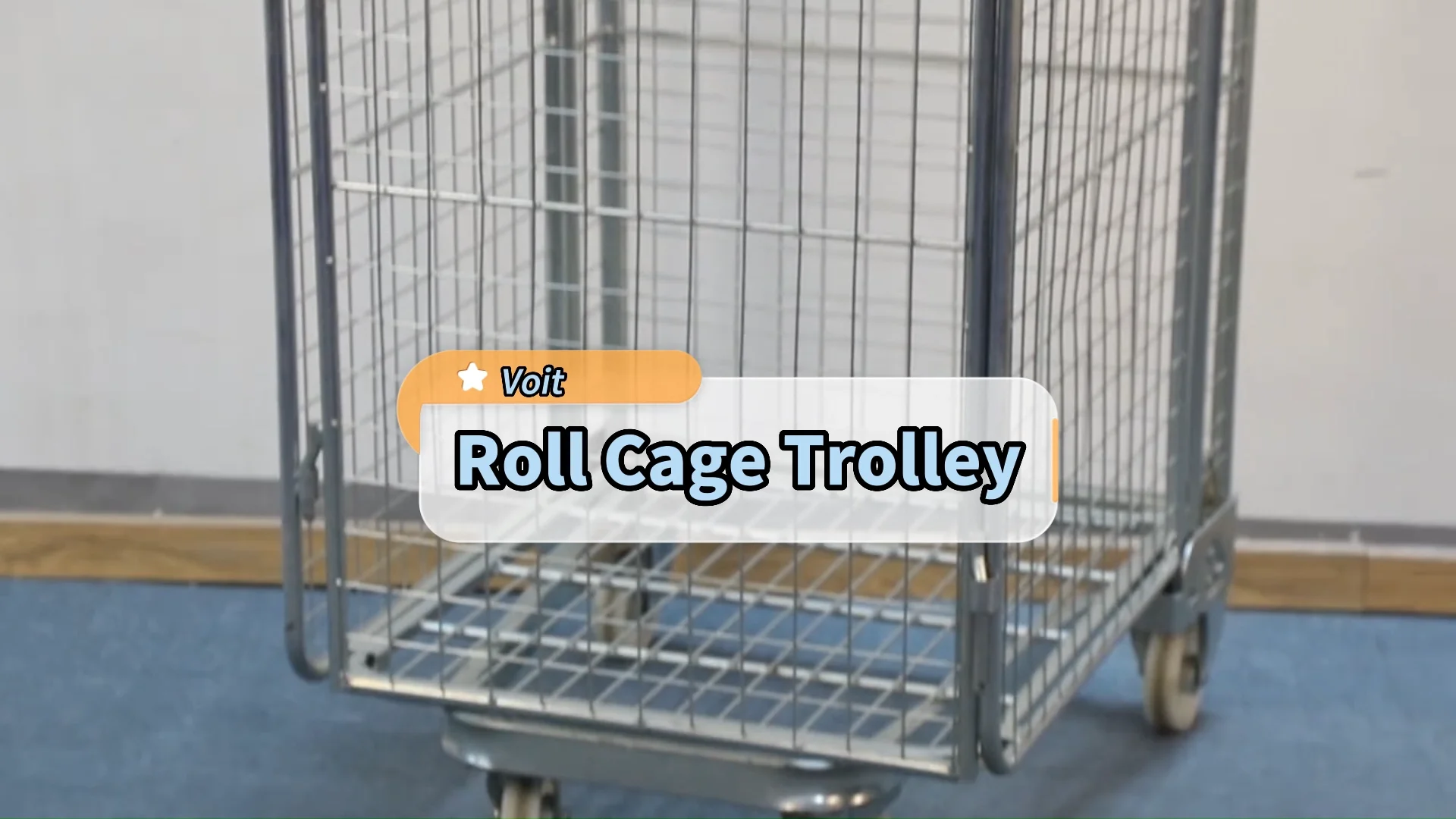 Galvanized Transport Rolling Metal Mesh Storage Cart - Buy Rolling ...