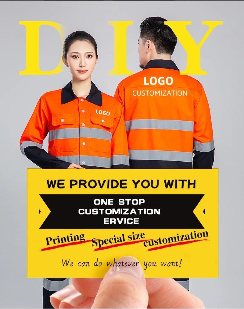 Construction High Hi Vis Workwear Work Clothes Wear Jacket Uniform ...