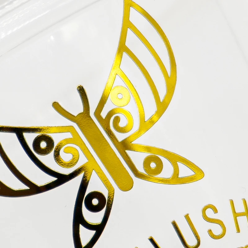 Custom Self Adhesive Metallic Letters Labels - Gold Nickel