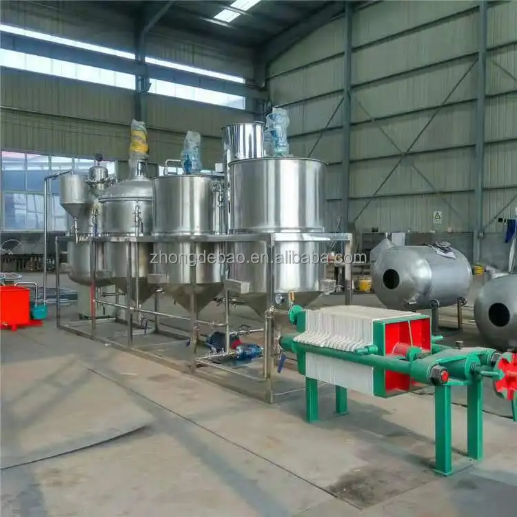 Small Cooking Oil Refinery Machine Sunflower Crude Edible Oil Refinery ...