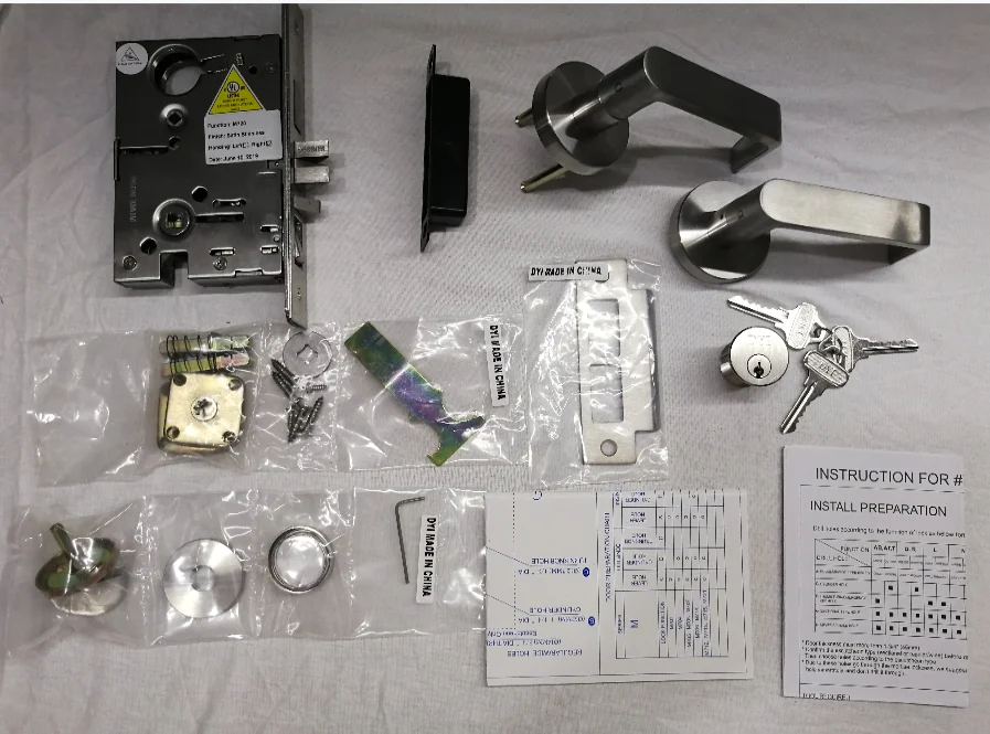 Keyman Ansi Mortise Lock F745 Apartment Door With Dead Lock High ...