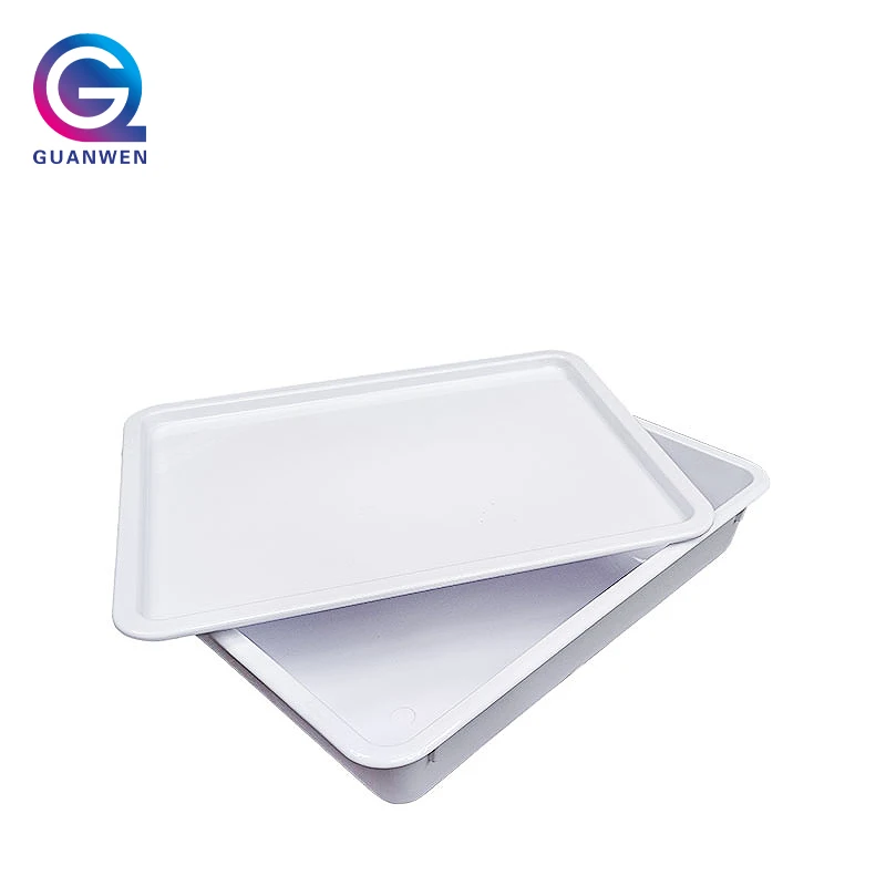 Modern Eco-friendly Plastic Dough Proofing Tray Stackable White Pizza ...