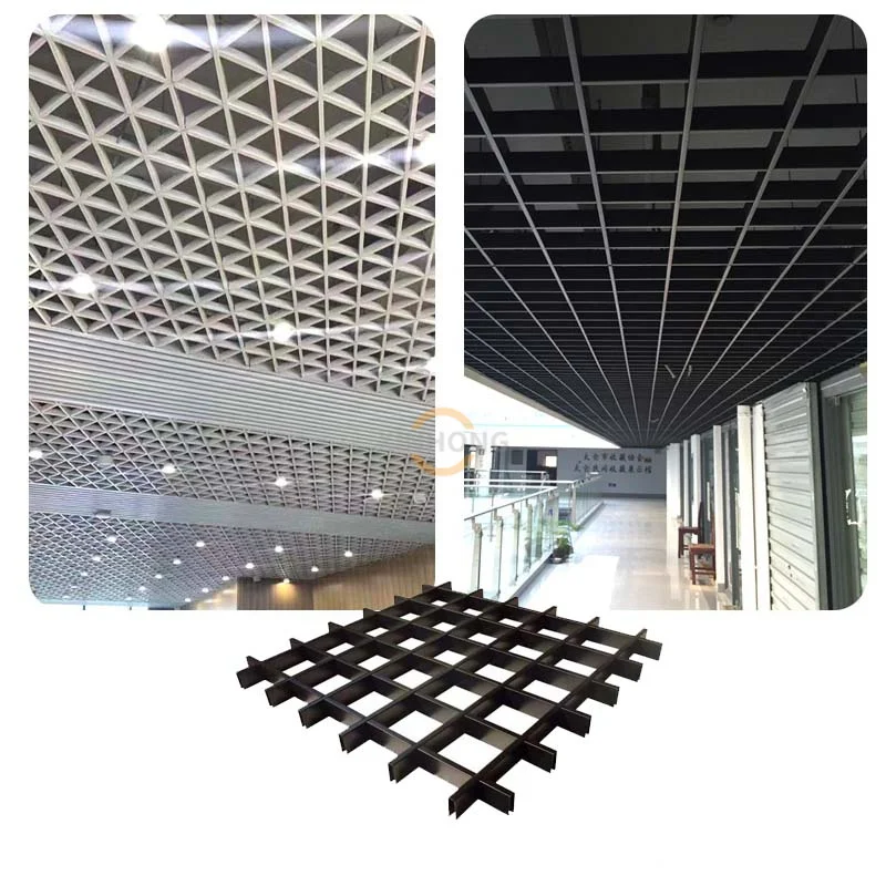 Aluminum Open Cell Ceiling System Triangle Grid Ceiling for Interior Decorating| Alibaba.com