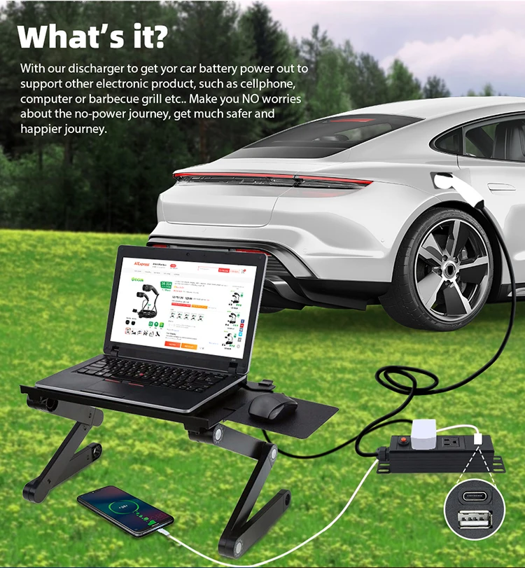 Amagicar Portable Discharge Gun Electric Car Discharge Plug Ev Portable ...