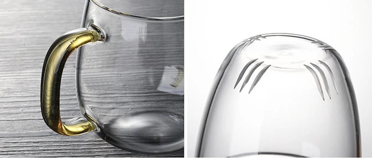 10oz Borosilicate Glass Tea Maker Cup with Removable Infuser