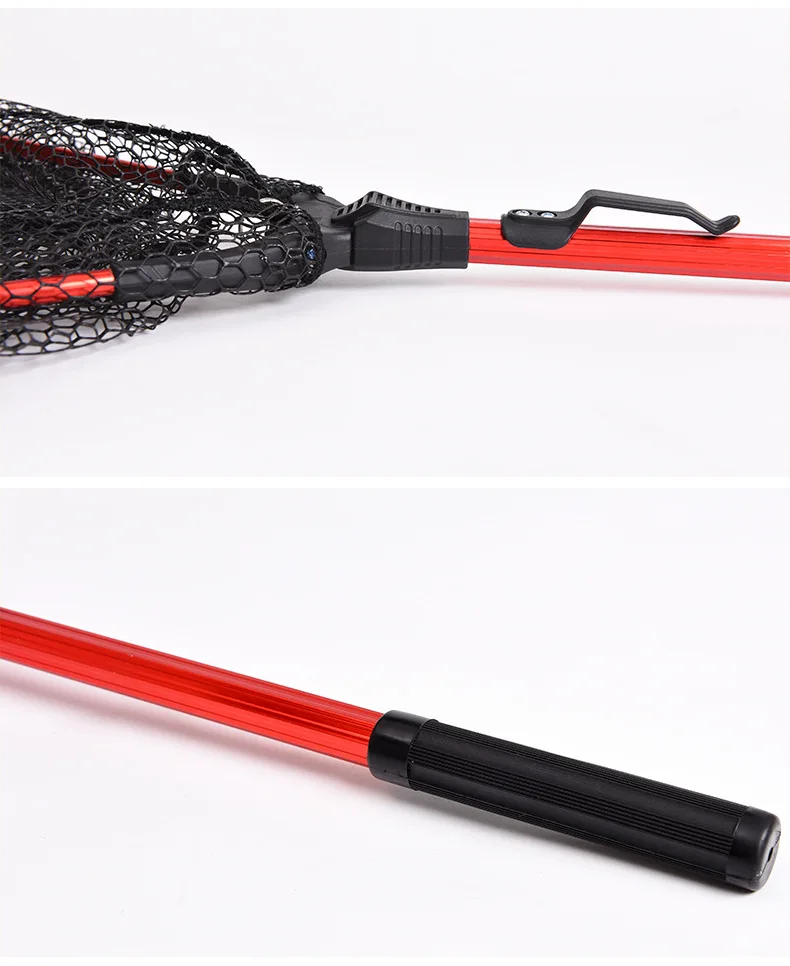 Aluminum Alloy Single Section Triangle Folding Net for Fly Fishing