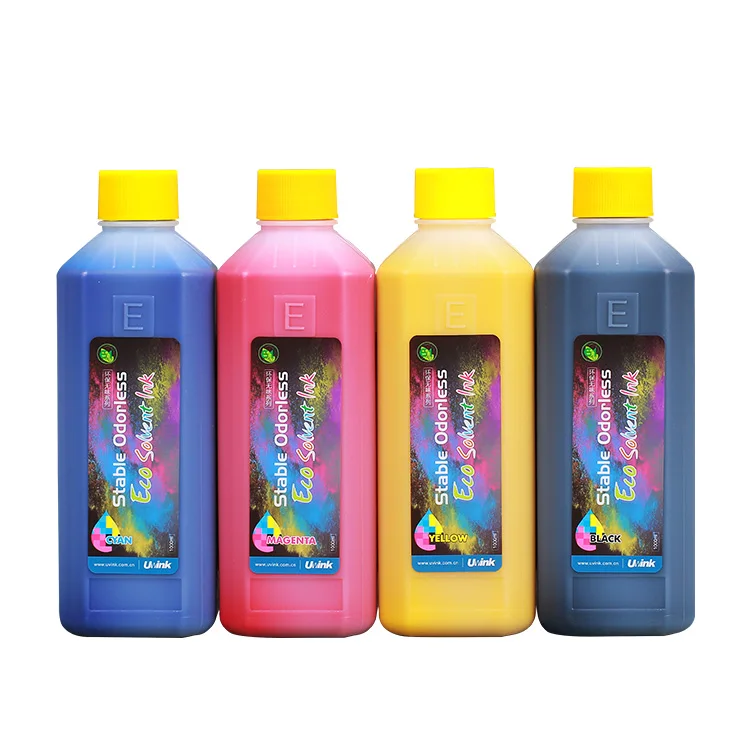 6 Colour Eco Solvent Ink 1000ml 6 Colors Eco Solvent Ink For Dx5 Dx4 ...