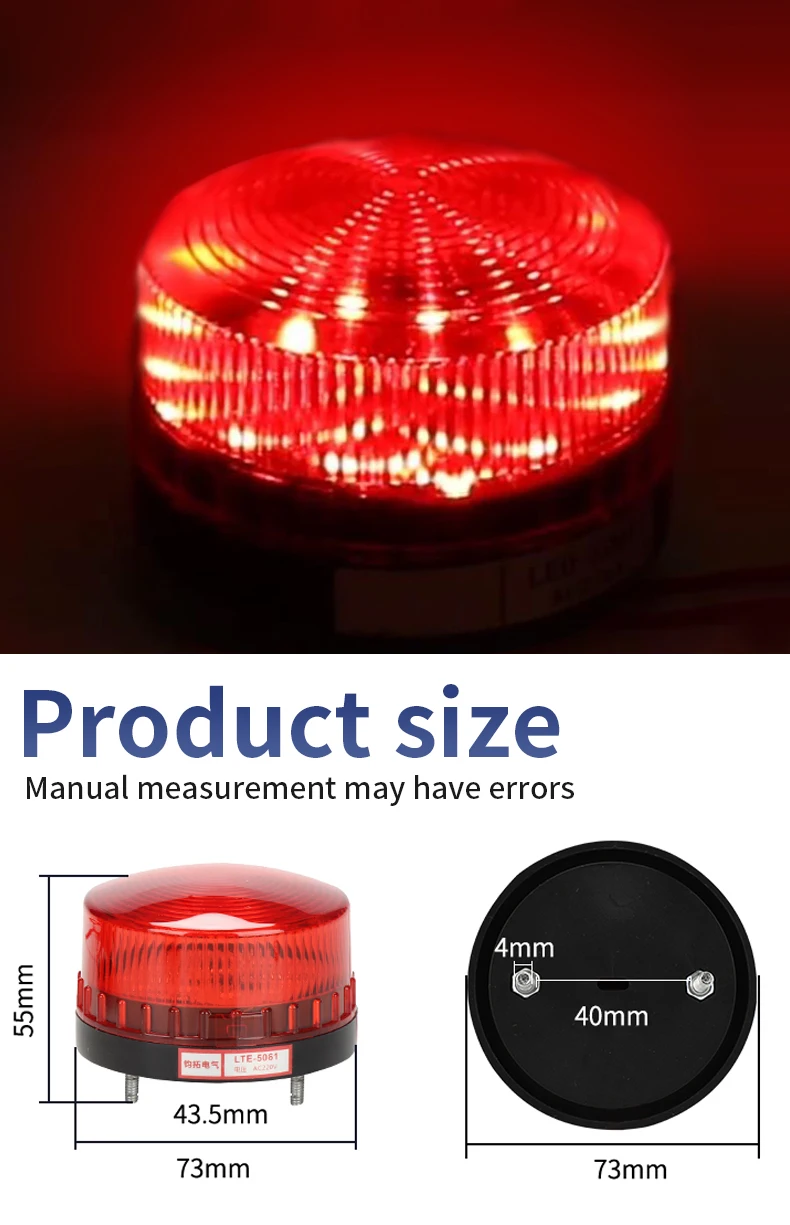 Traffic Flash Silent And Visual Warning Light Led High Brightness ...