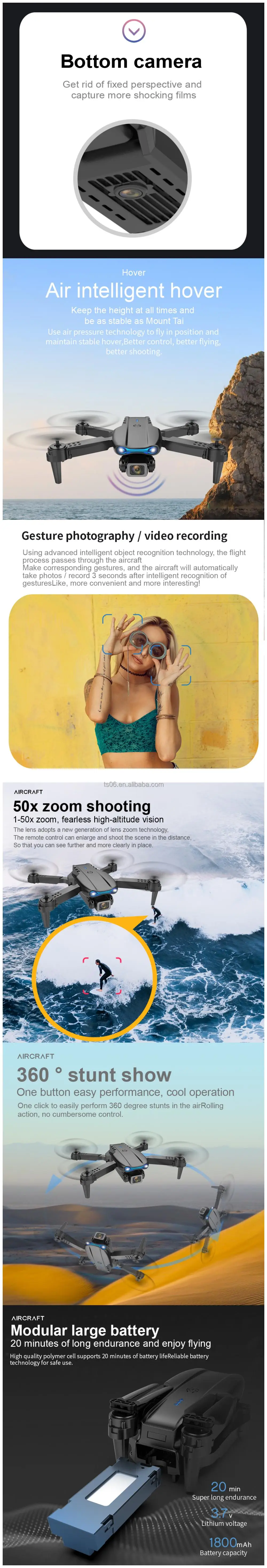 Flyxinsim E99 Oem Dual Camera 480p 720p 1080p 4k E99 Pro K3 Rc Dronhne ...