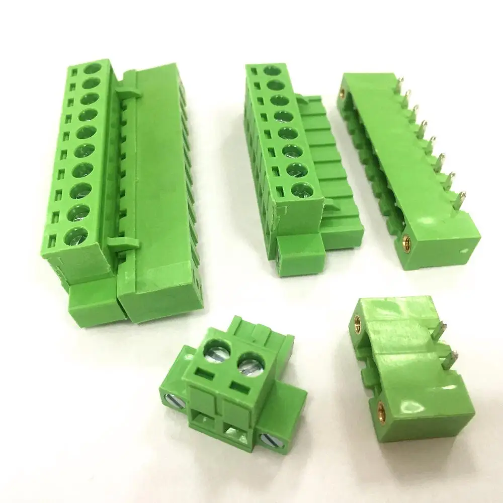 3 Pin tornillo verde Terminal para PCB de conector de bloque de 5,08mm ...