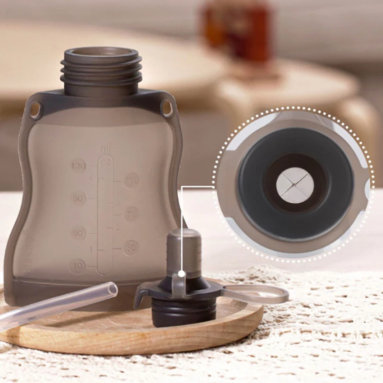 300ml Reusable Silicone Yummy Pouch Squeeze Refillable Baby Food ...