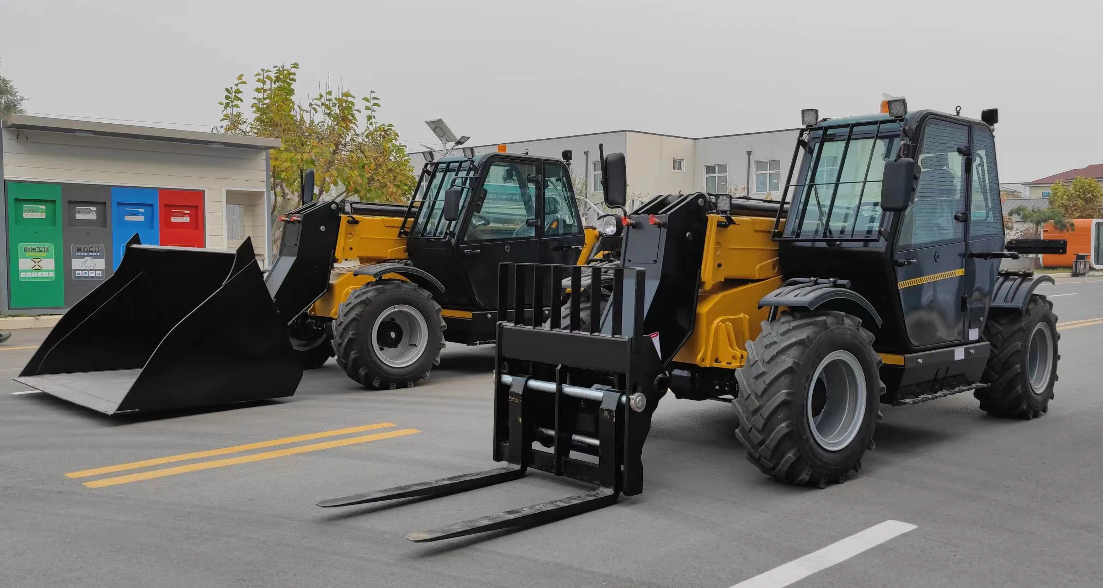 Remote Control Manual Lifter Telehandler With Work Platform - Buy ...