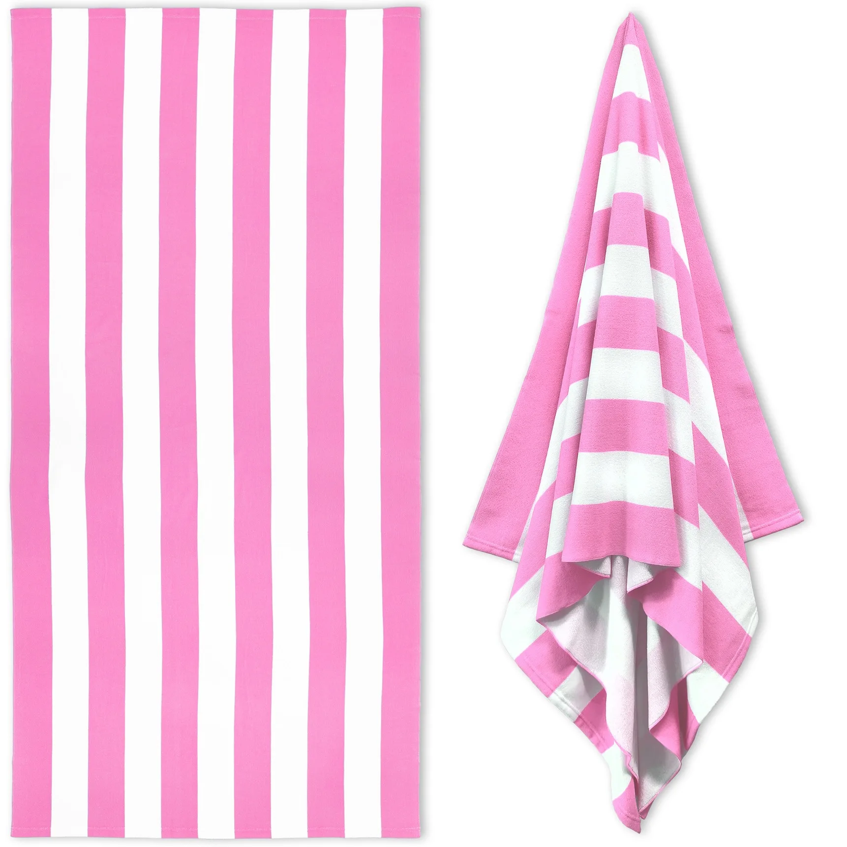 Oversized Plush Custom Microfiber Pool And Beach Towel Low Moq Striped Quick Dry Cabana Swim ...