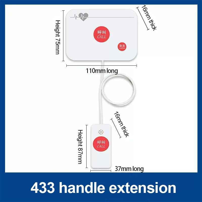 Pager 433mhz Lora Pager Building Hospital Elderly Emergency Call Button ...