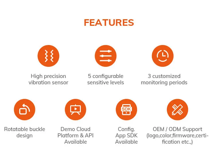 Remote Control Bluetooth Vibration Sensor Tamper Anti Theft Door Alarm ...