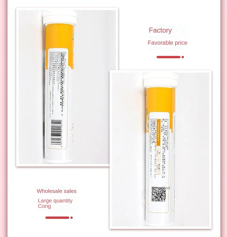 Potassium Vitamin C Effervescent Tablets Adult Supplement Vitamin Vc ...