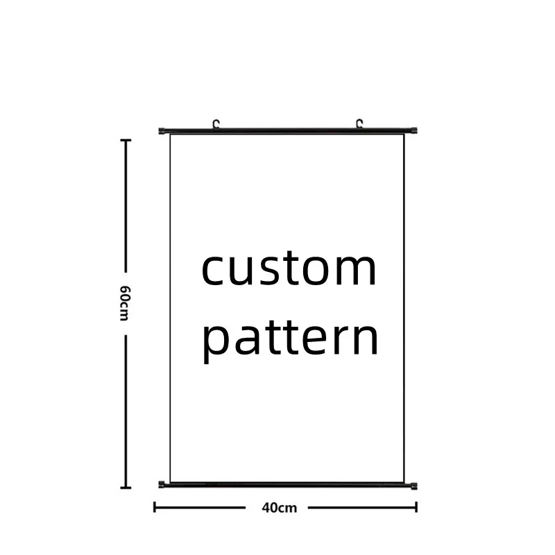 Customize Scroll Hanging Banner Living Room Decoration Canvas Print ...