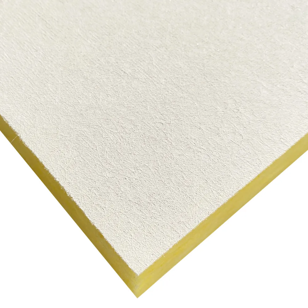 600x600mm Acoustic Ceiling Tiles Fiber Wool with Lay in Suspended ...