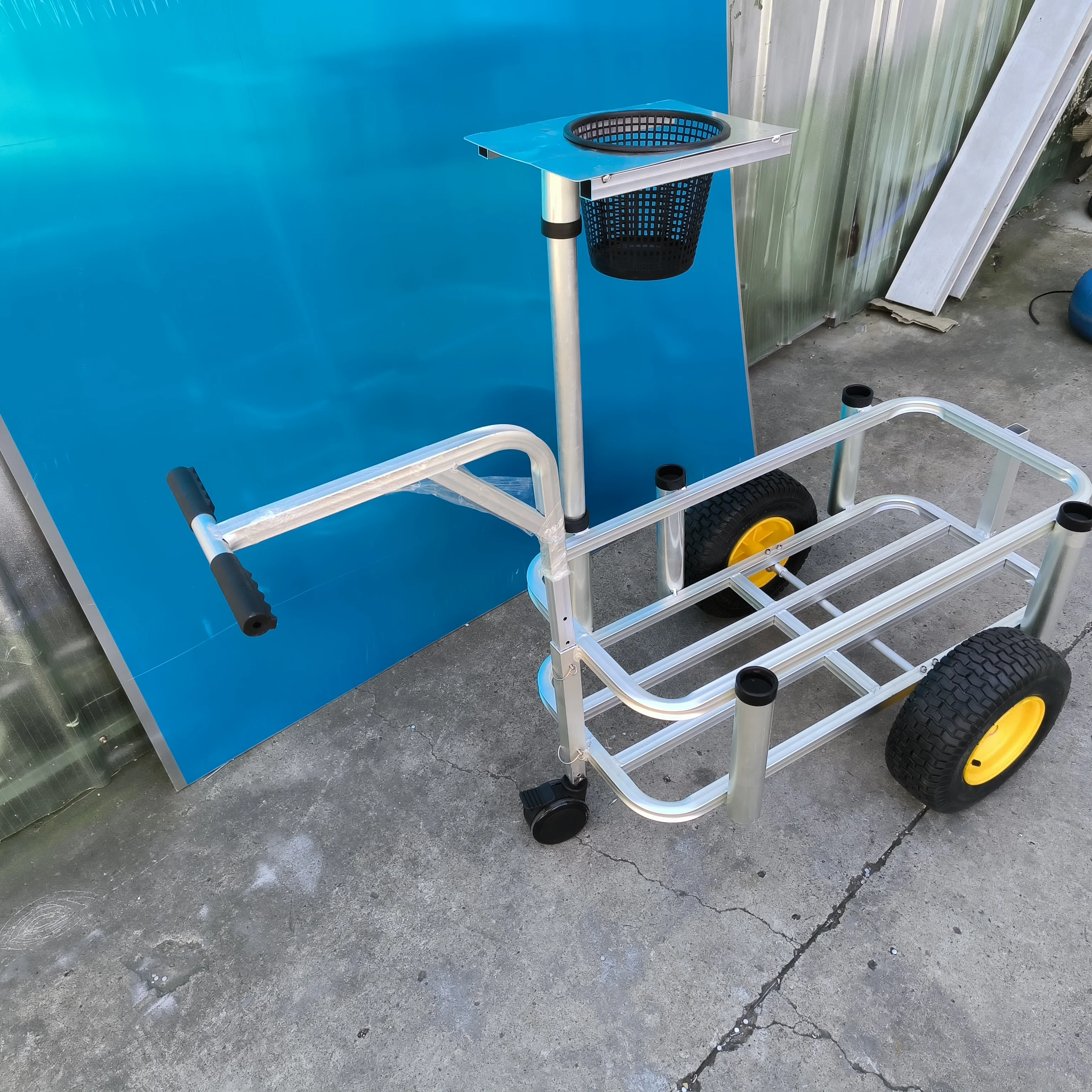 New 3 Wheel Aluminum Beach Fishing Cart Surf Fishing Cart Aluminum ...