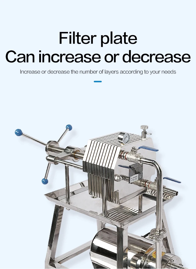 Small Filter Press Cooking Olive Oil Filter Machine Mustard Cooking Oil ...