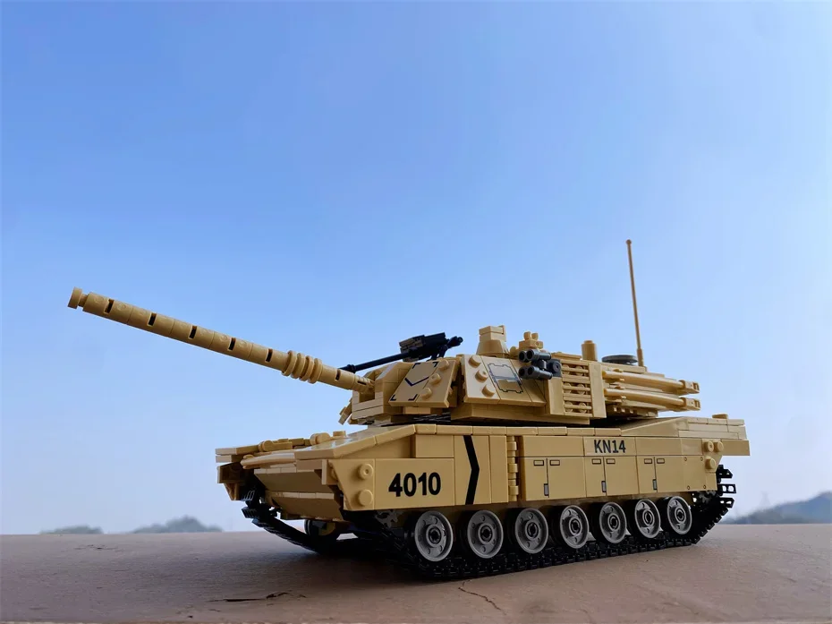 Fc4010 Military Us M1a2 Main Battle Tank Model Moc Diy Assembly ...