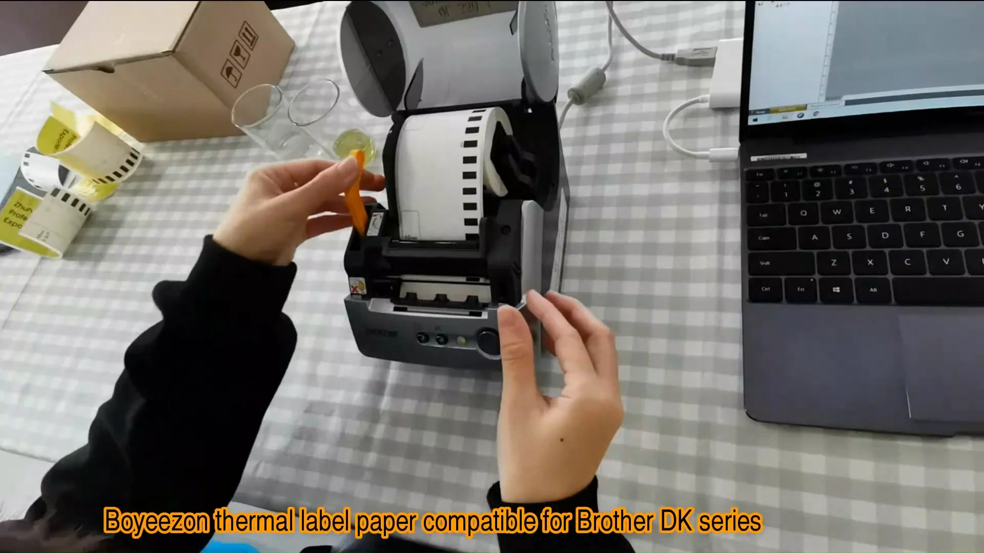 Thermal Continue Brother Sticker Roll Paper Dk22205 Brother Tape ...