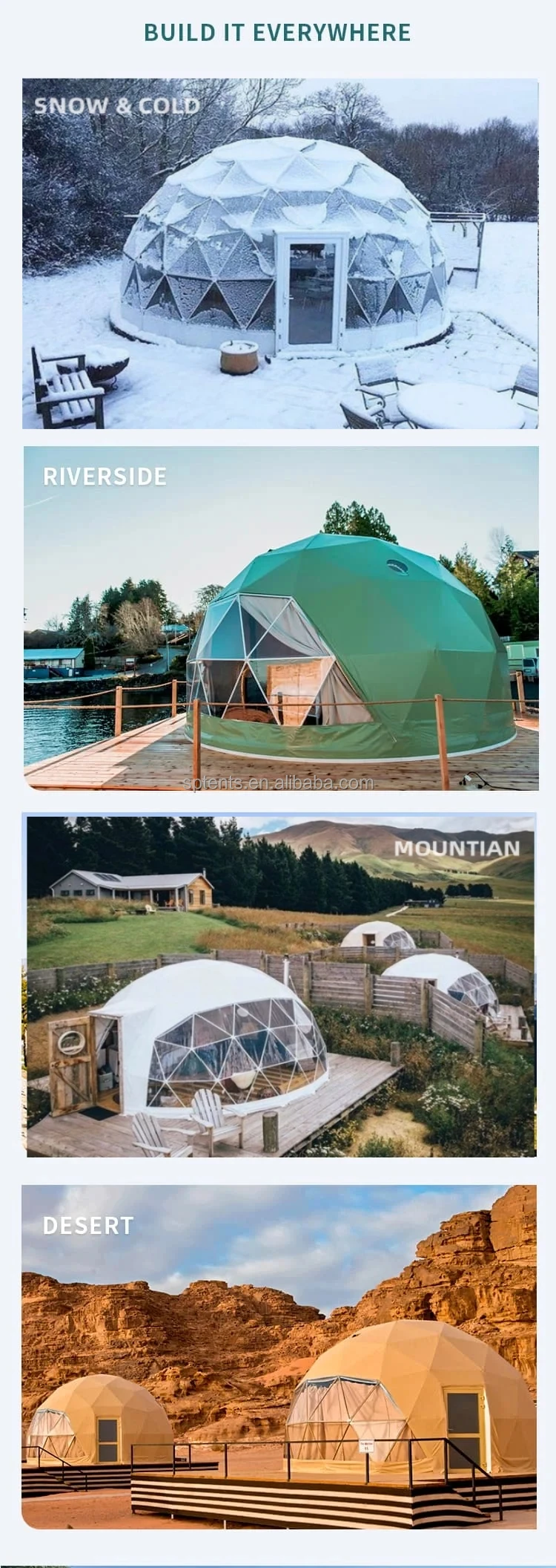 Custom 2024 New Stardome 360 Degrees PC Home Hotel Dome Tent House ...
