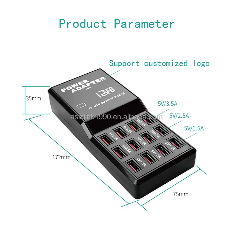12 Ports Hub Usb Ethernet 2.0 Tv Type C To Displayport Hub With ...
