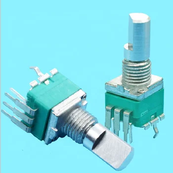 9mm Pcb Mounting Vertical Mount Potentiometer With Push Switch - Buy ...