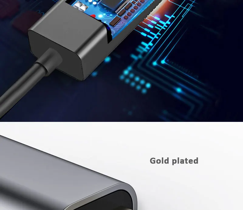 Usb Type C Port To Rj45 Gigabit Ethernet Lan Network Cable Usb 3.1 ...