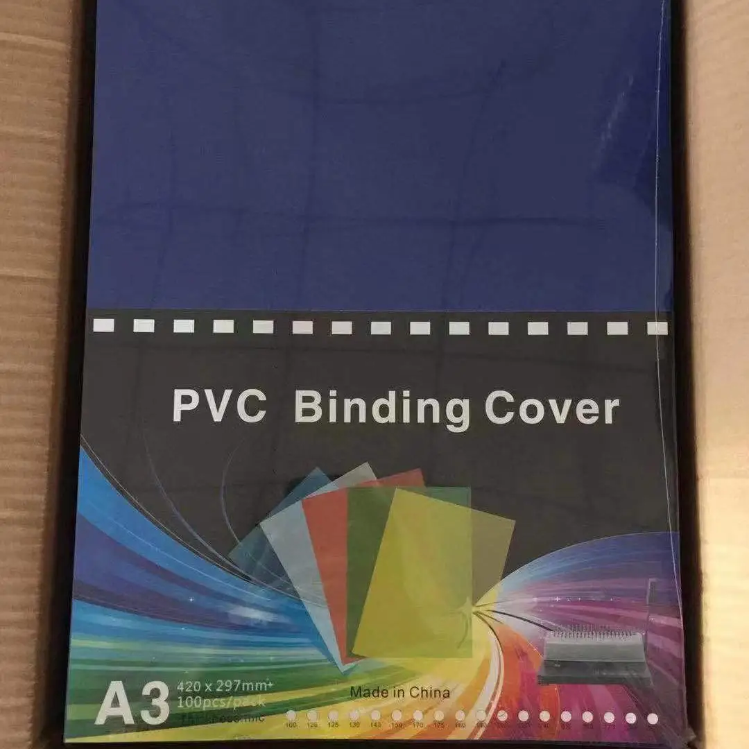 Free Sample Clear Color Pvc Book Binding Sheet A3/a4/a5 Transparent ...
