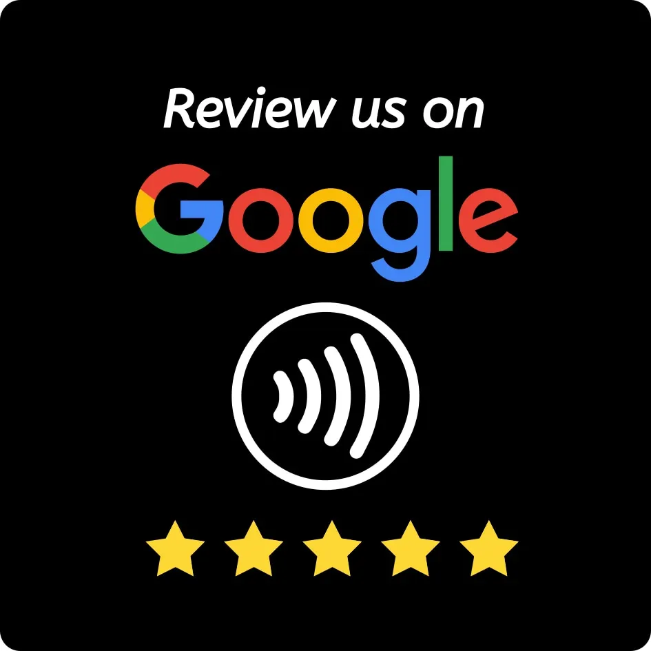 Google Review Stand - Detachable NFC Plastic Menu Stand